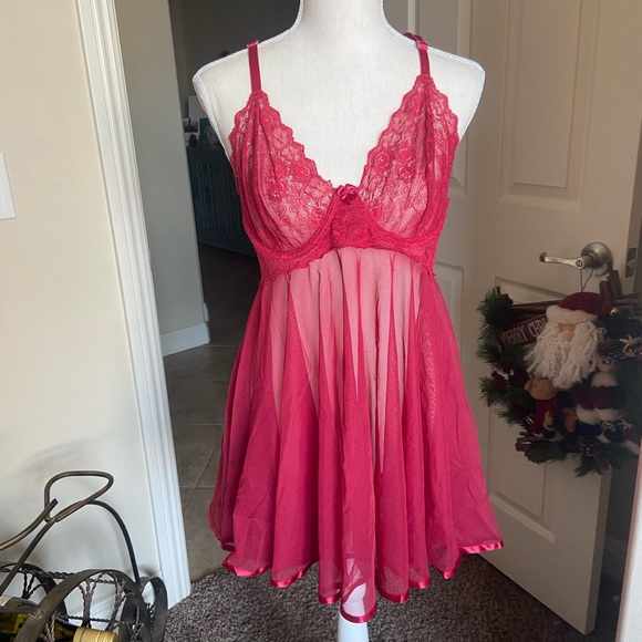 Intimate Attitudes | Intimates & Sleepwear | Red Sheer Nightie | Poshmark
